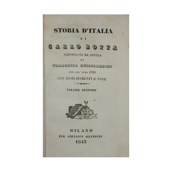 Libri e fumetti :: Storia :: Storia d'Italia di Carlo Botta. Vol. II